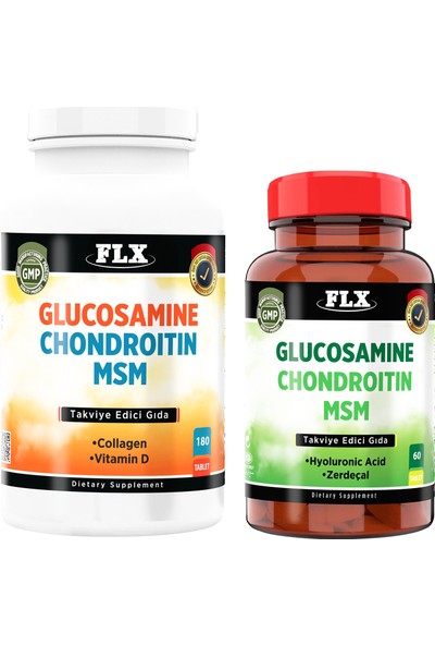 Flx Glucosamine Chondroitin Msm Collagen Vitamin D 180 Tablet & Glucosamine Chondroitin Msm 60 Tablet Flx Glucosamine Chondroitin Msm Collagen Vitamin D 180 Tablet & Glucosamine Chondroitin Msm 60 Tablet
