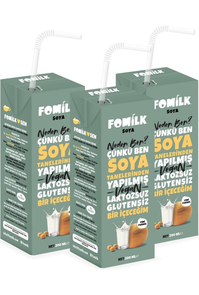 Fomilk Soya 200 ML x 3