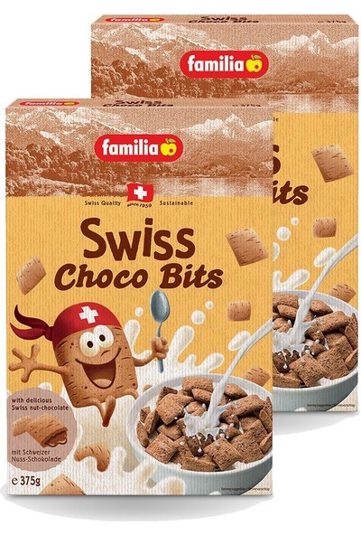 Familia Swiss Choco-Bits 375 G x 2 Familia Swiss Choco-Bits 375 G x 2