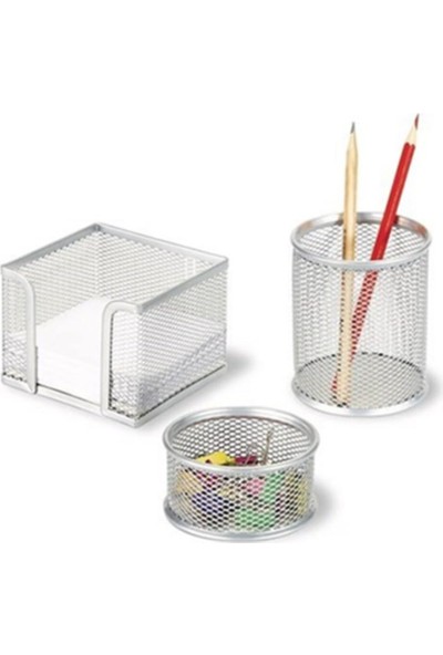 Gıpta Beyaz Metal Masa Seti 3 Parça F0034