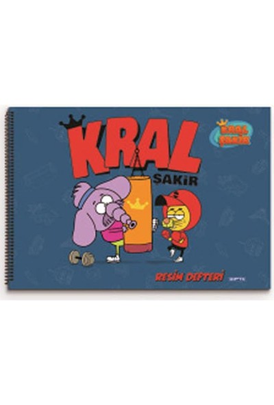 Gıpta Kral Şakir 25 x 35 Spiralli Resim Defteri 15 Yaprak