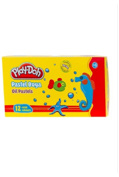 Play-Doh 12 Renk Pastel Boya Karton Kutu