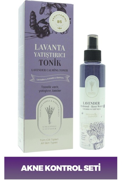 Dr. Lavender Akne Kontrol Seti Lavanta Yağlı Yatıştırıcı Tonik 250 ml + Doğal Gül ve Lavanta Hidrosolü 150 ml Dr. Lavender Akne Kontrol Seti Lavanta Yağlı Yatıştırıcı Tonik 250 ml + Doğal Gül ve Lavanta Hidrosolü 150 ml