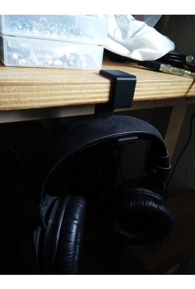 Aldım Geldi Masa Kenarı Tutucu Plakası Kulaklık Kancası 25MM Aparatı Aldım Geldi Masa Kenarı Tutucu Plakası Kulaklık Kancası 25MM Aparatı