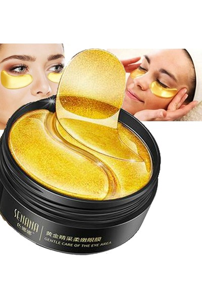 Senana 24K Göz Altı Göz Torbaları, Koyu Halkalar Için Kolojen Maske 80GR Senana 24K Göz Altı Göz Torbaları, Koyu Halkalar Için Kolojen Maske 80GR