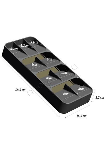 Ramdet 9 Bölmeli Çekmece İçi Kaşıklık Çekmece Düzenleyici Organizer