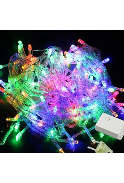 Pandoli Şeffaf Kablolu 100 Ampüllü LED Işık Multi Color 10 Metre