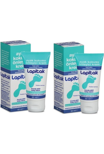 Lapitak Ayak Kokusu Önleyici Krem 2 Adet 60 Ml.