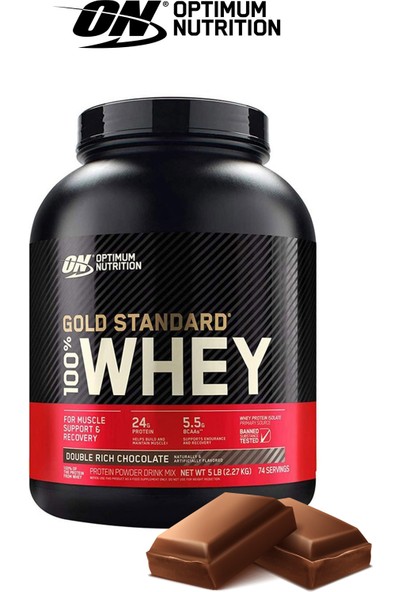 Optimum Nutrition Optimum Çikolata Aromalı Gold Standard Whey Protein Tozu 2,273 gr Optimum Nutrition Optimum Çikolata Aromalı Gold Standard Whey Protein Tozu 2,273 gr