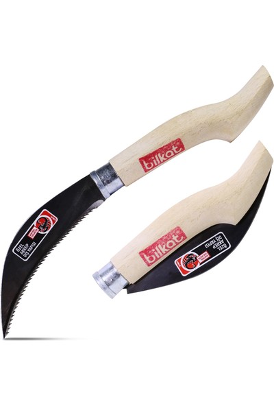 Badem10 Bilkat Katlanır Özel Akrep Diş Yapılı Bağ Bıçkısı Ayçiçek Ot Bıçağı 31 cm