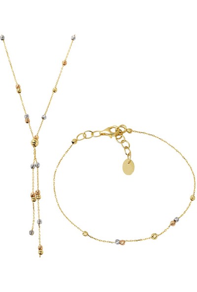 Bilezikci Kolye & Bileklik Dorika Toplu Altın Set Bilezikci Kolye & Bileklik Dorika Toplu Altın Set