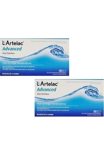 Bausch & Lomb Artelac Advanced 30X0,5ML Damla 2 Adet Bausch & Lomb Artelac Advanced 30X0,5ML Damla 2 Adet