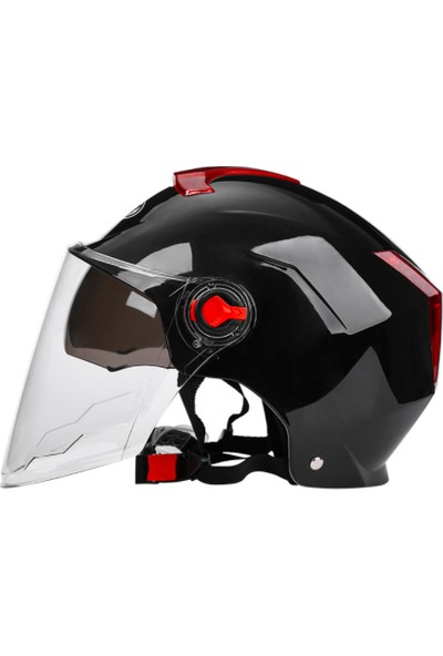 Heyphone Yaz Kask Elektrikli Araba Yetişkin Çift Lens Kask Motosiklet Kask Kask (Yurt Dışı)