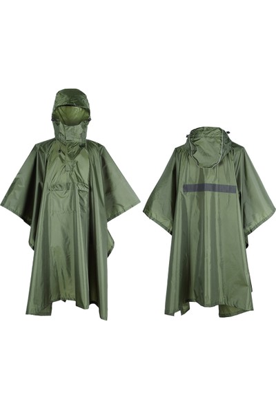 Buyfun Su Rüzgar Geçirmez Uzun Kapşonlu Yağmurluk (Yurt Dışından)