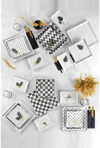 Kütahya Porselen Golden Leaf 18 Parça Kahvaltı ve İkram Takımı Kütahya Porselen Golden Leaf 18 Parça Kahvaltı ve İkram Takımı