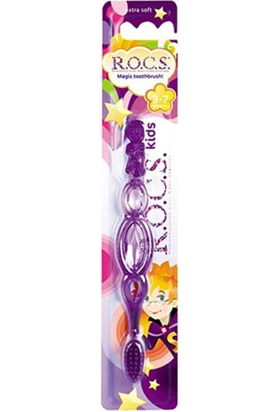 Rocs Kids 3-7 Yaş Arası Soft Çocuk Diş Fırçası Mor