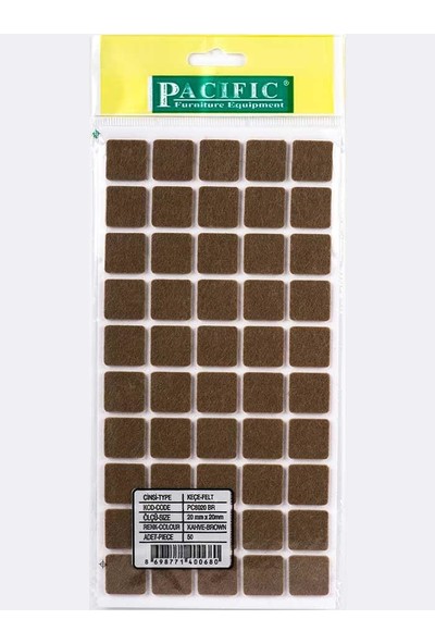 Pacific 20X20 Kare Yapışkanlı Keçe Pacific 20X20 Kare Yapışkanlı Keçe