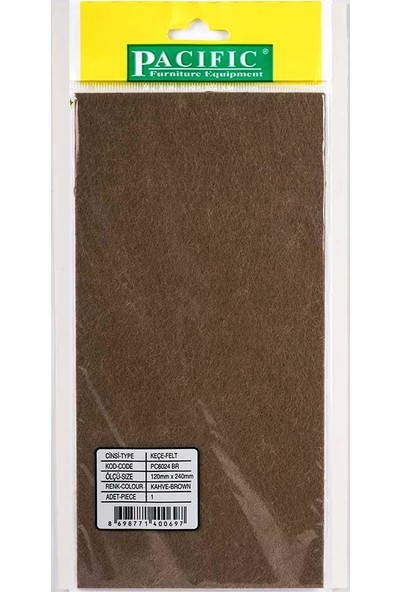 Pacific 120X240 Kare Yapışkanlı Keçe Pacific 120X240 Kare Yapışkanlı Keçe