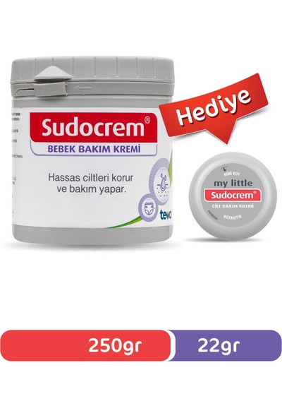 Sudocrem Pişik Kremi ve Bebek Bakım Kremi 250 gr + 22 gr Sudocrem Pişik Kremi ve Bebek Bakım Kremi 250 gr + 22 gr