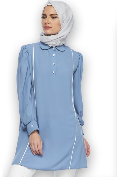 My Veil Düğmeli Kapalı Gömlek