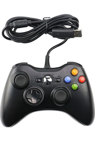 DNR Oem Siyah Mıcrosoft Xbox 360 Pc Uyumlu Kablolu Oyun Kolu DNR Oem Siyah Mıcrosoft Xbox 360 Pc Uyumlu Kablolu Oyun Kolu