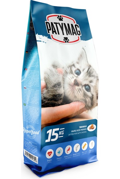 Patymag Tavuklu Yavru Kedi Maması 15 kg
