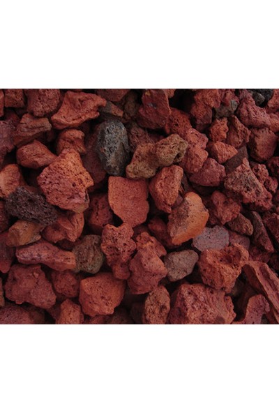 Mf Botanik Kırmızı Pomza Taşı 12-18 mm 5 Litre Volkanik Ponza Lav Taşı