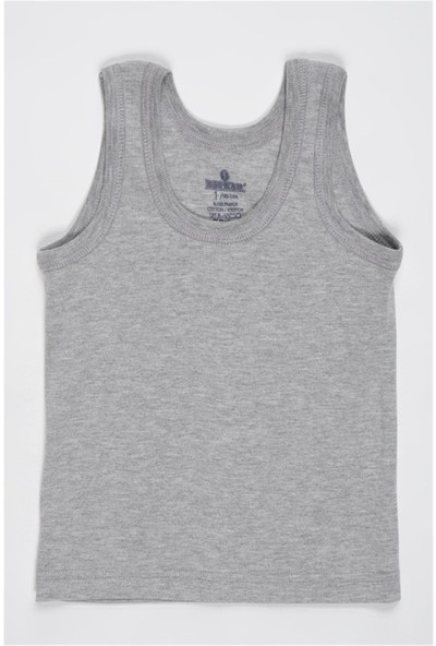 Baykar Erkek Çocuk Pamuklu Atlet 3'lü Set 2214 Gri Melanj Baykar Erkek Çocuk Pamuklu Atlet 3'lü Set 2214 Gri Melanj