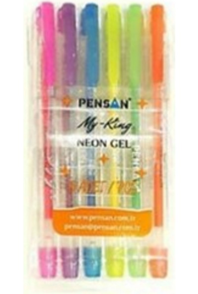 Pensan Neon Gel Set 6 Renk Pensan Neon Gel Set 6 Renk