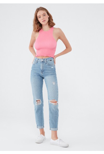 Mavi Kadın Star Gold Mavi Yırtıklı Jean Pantolon 101077-34488 Mavi Kadın Star Gold Mavi Yırtıklı Jean Pantolon 101077-34488