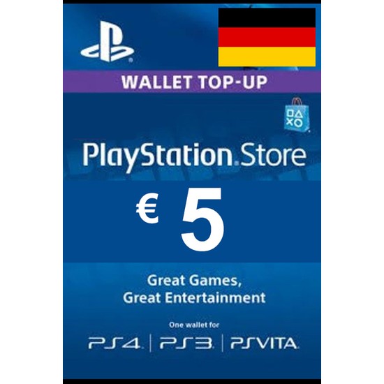 Playstation PSN Card 5 EURO(DE) Germany Fiyatı - Taksit Seçenekleri
