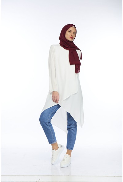 My Veil Kadın Tesettür Uzun Uçuş Uçuş Katlı Tunik My Veil Kadın Tesettür Uzun Uçuş Uçuş Katlı Tunik