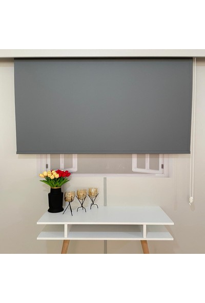 Volper Mekanik Antrasit 90 x 200 cm Mat Kalın Kumaş Stor Perde Volper Mekanik Antrasit 90 x 200 cm Mat Kalın Kumaş Stor Perde