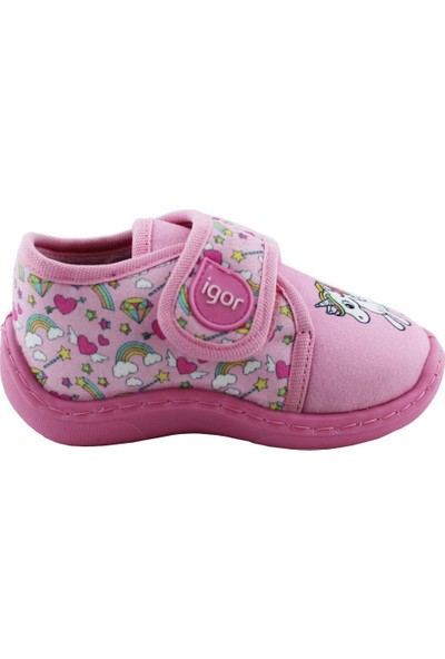 Igor W20116P Cırtlı Pembe Çocuk Panduf