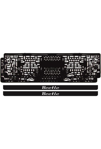 Ömr Dizayn Hediye Lazer Kesim -Beetle- Takmatik Plakalık Model 1