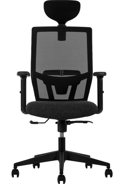 Decofis Marco Siyah Fileli Yönetici Koltuğu