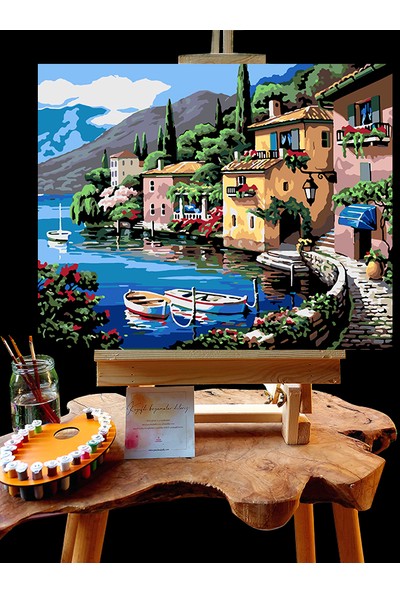 Pandora Hobi N1145 - Numaralı Boyama Seti - 40 x 50 cm Kasnağa Gerili Ürün - Manzara