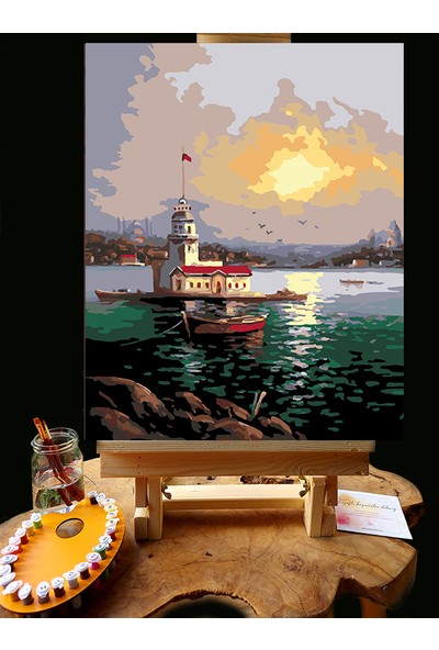 Pandora Hobi N1154 - Numaralı Boyama Seti - 40 x 50 cm Kasnağa Gerili Ürün - Kız Kulesi Pandora Hobi N1154 - Numaralı Boyama Seti - 40 x 50 cm Kasnağa Gerili Ürün - Kız Kulesi
