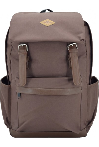 Kumaş Sırt Çantası 17 Inch Laptop Çantası Kızıl Kahve