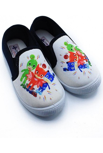 Shonex Lacivert Baskılı Kız Bebek Ilk Adım Babet Ayakkabı