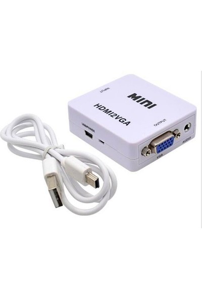 Mını HDMI To VGA Dönüştürücü Mını HDMI To VGA Dönüştürücü