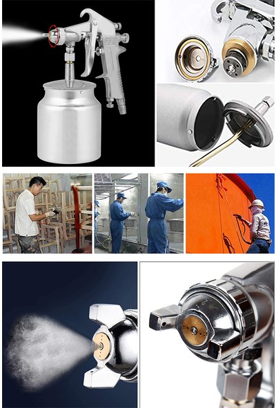 Xolo Alttan Depolu Havalı Boya Tabancası 1.8mm