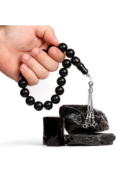 Tesbihcibaba Kamçılı Tasarım Maskot Oltu Taşı Tesbih TB4752