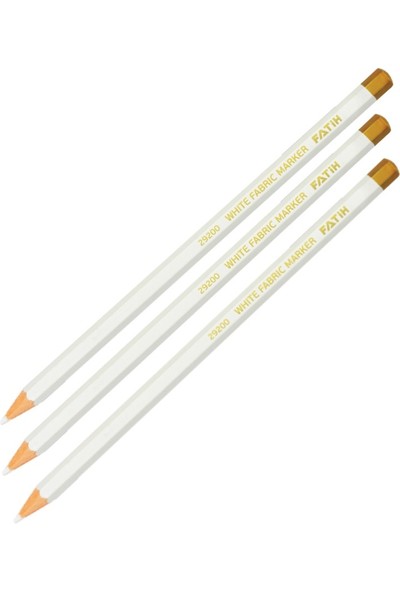 Fatih Tekstil Kalemi - Beyaz - 3'lü Paket