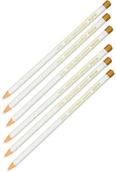 Fatih Tekstil Kalemi - Beyaz - 6'lı Paket