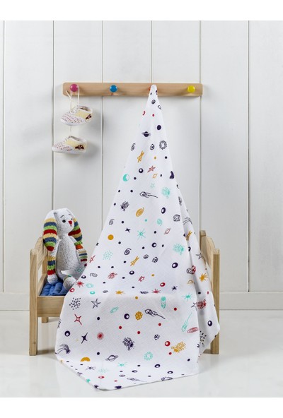 juniperus Uzay Çok Amaçlı Müslin Bezi Örtü Battaniye 80 x 80 cm