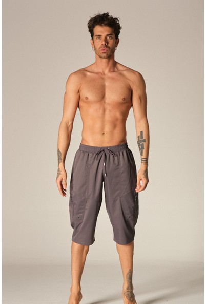C&city K-121 Erkek Uzun Deniz Şort Antrasit