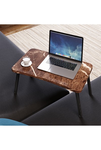 İntergo Renkli Laptop Sehpası Katlanabilir Yatak Koltuk Üstü Kahvaltı Bilgisayar Sehpası Kahve Mermer İntergo Renkli Laptop Sehpası Katlanabilir Yatak Koltuk Üstü Kahvaltı Bilgisayar Sehpası Kahve Mermer