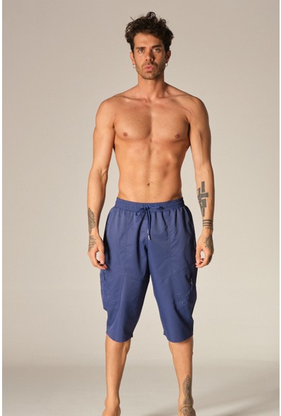 C&city K-121 Erkek Uzun Deniz Şort Sax Mavi C&city K-121 Erkek Uzun Deniz Şort Sax Mavi