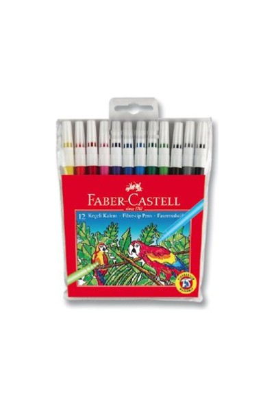 Faber-Castell Keçeli Kalem 12 Renk Yıkanabilir 114071